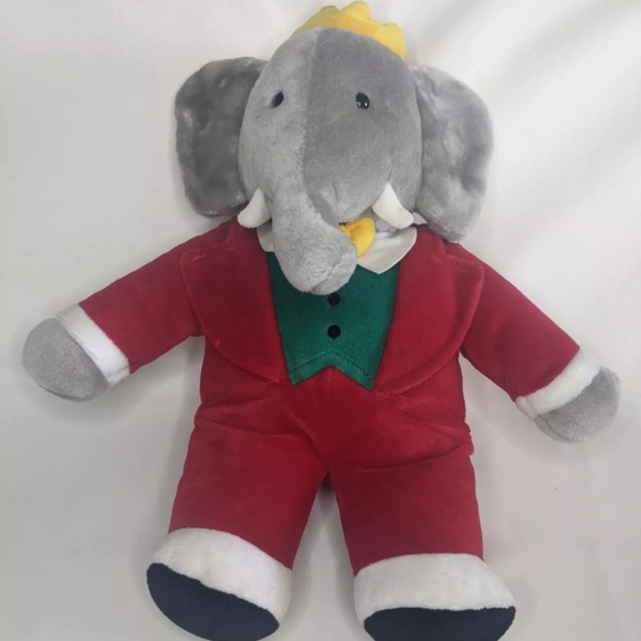 Gund | Toys | Vintage 988 Babar The Elephant By Gund 14 Stuffed Plush ...